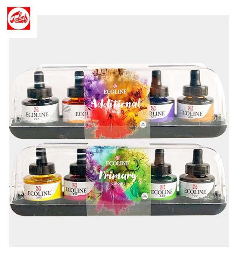 Talens-Ecoline-Transparent-Liquid-Watercolour-Ink-Set-30mL-bottle ...