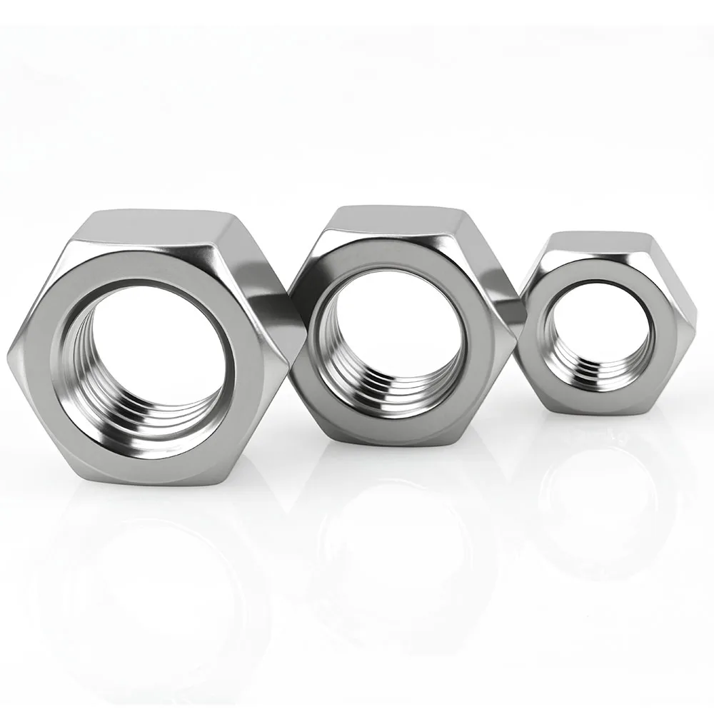 304 Stainless Steel Hexagon Hex Nuts Hex Nut DIN934 Metric M1M1.2M1.4M1 ...