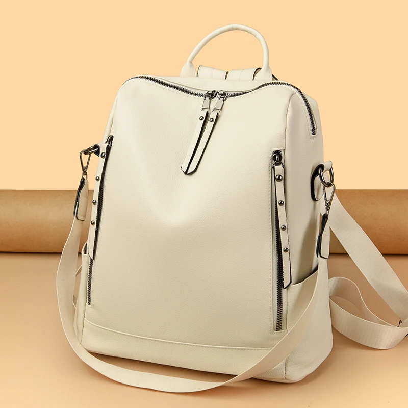 Fashion-Trend-Women-s-Backpack-High-Quality-Soft-Leather-Women-School ...