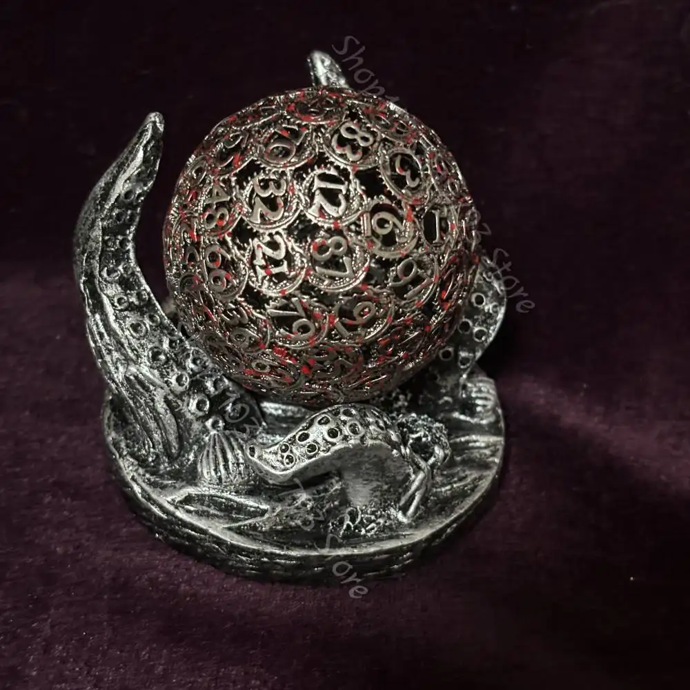 D100-Dice-holder-dice-tray-of-Metal-DND-Dice-Cthulhu-design-Dice-holder ...
