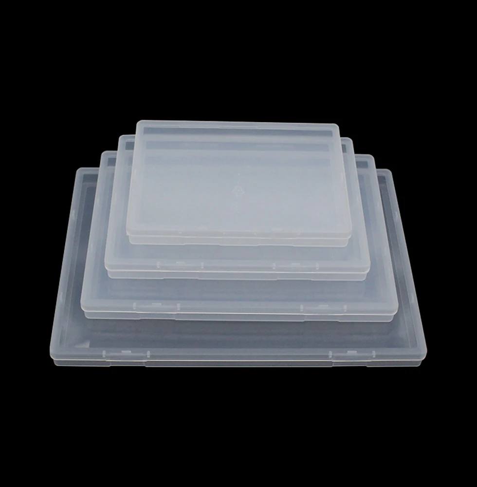 Transparent Desktop Stationery Clear Pencil Box Stickers Storage Case ...