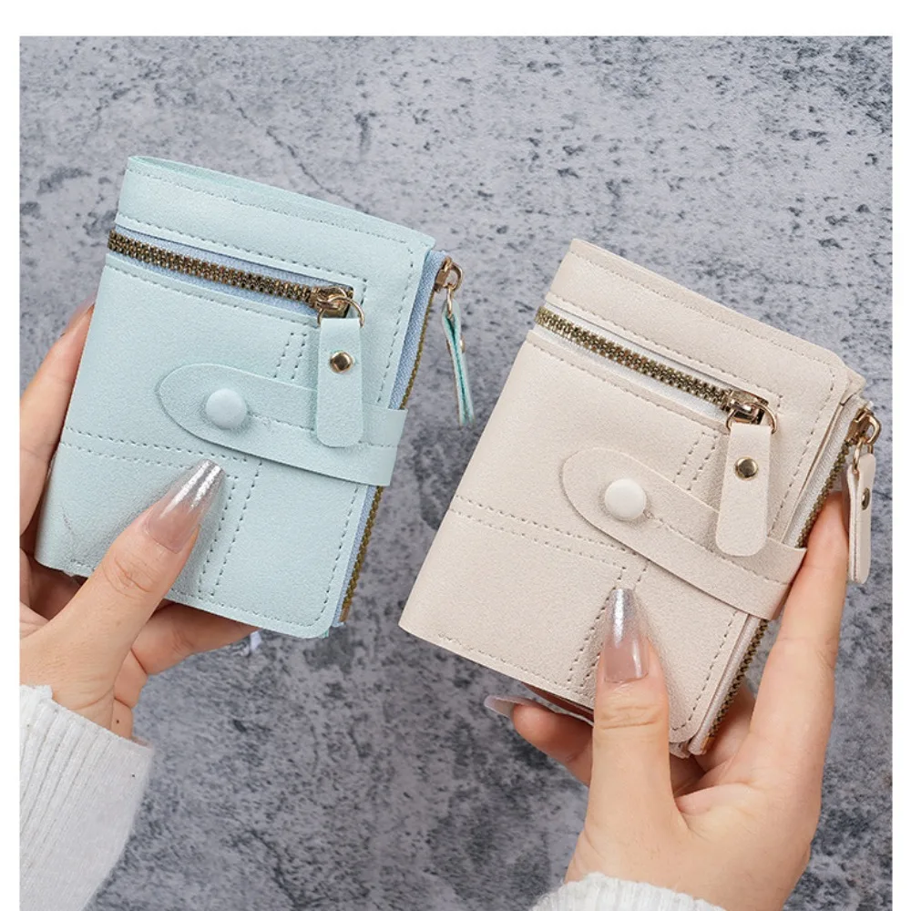 Fashion ladies wallet card clip short coin purse cross-border wallet ...