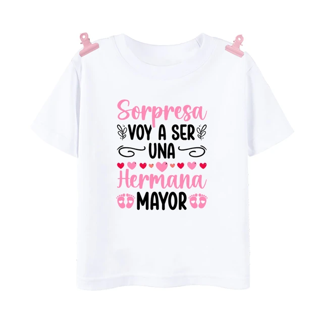 Anuncio De Hermana Mayor Camiseta Niños Anuncio De Embarazo De La