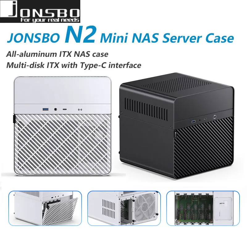 Jonsbo N2 Mini Nas Case Itx 5+1 Disk Min Ialuminum With Steel Plate ...