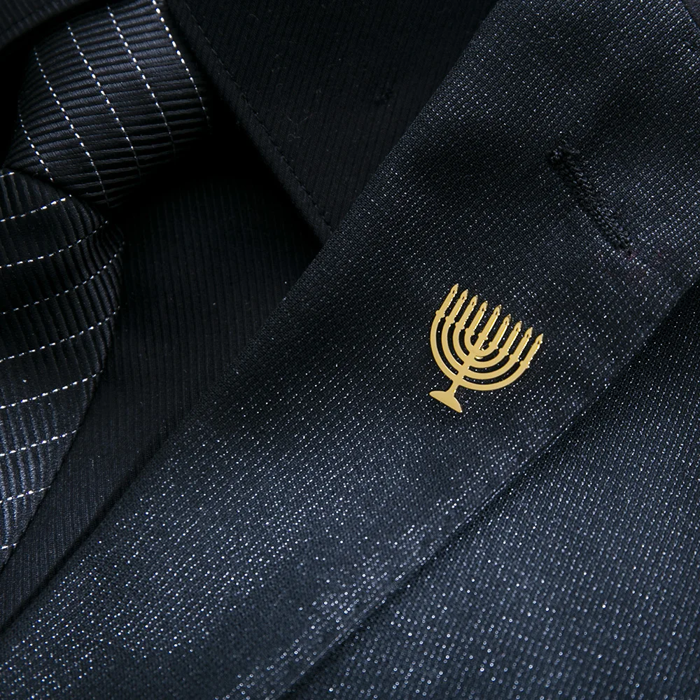 Broche-Tangula-de-Menorah-jud-o-para-hombres-amuleto-religioso-Vintage ...