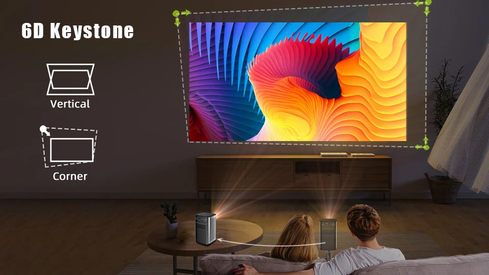 工厂直销跨境爆款奔映P70高清3D 4K可充电微型迷你便携DLP投影机-阿里巴巴