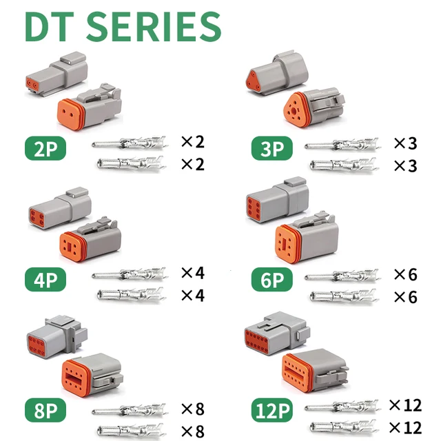 5/10/100 Sets DEUTSCH Connector DT/DTM/DTP/DT15/DT13 connector flange ...