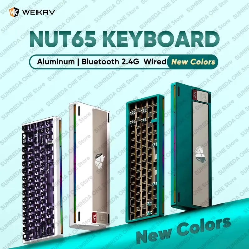 Lucky65 V3 Sugar65 NUT65 Mechanical Keyboard Aluminum Kits 68% Layout ...