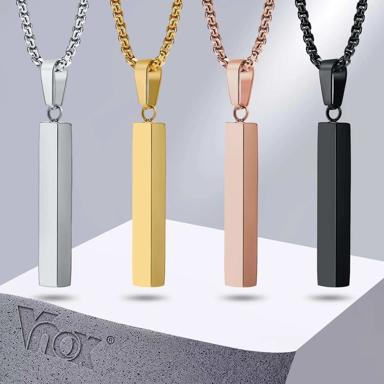 Stainless Steel Pendant Men Bar | Men Necklace Stainless Steel - Men ...