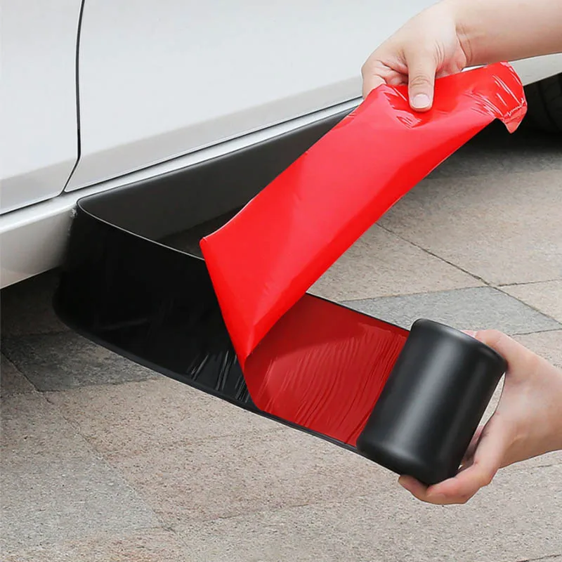 5/8/10cm Universal 4M Car Body Side Skirts Lip Anti Scratch Protector ...