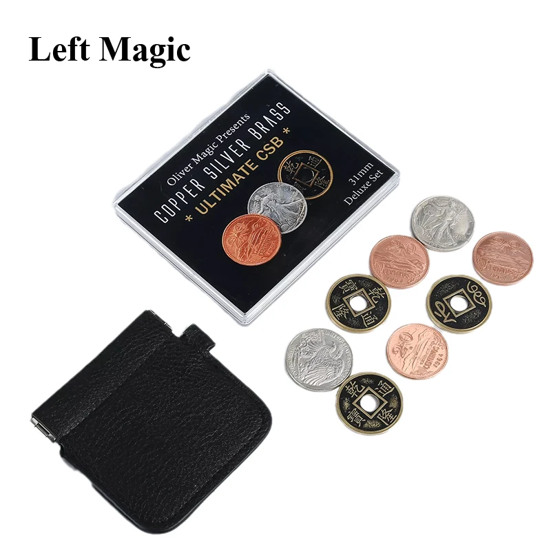 Deluxe Set Ultimate CSB (31mm) Magic Tricks Copper Silver Brass Coins ...
