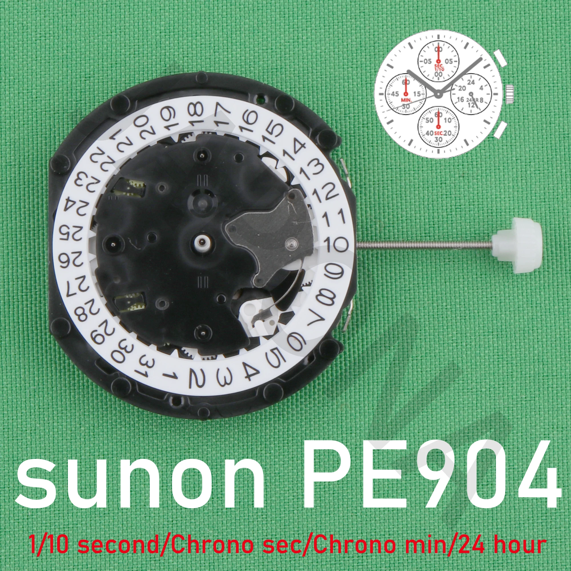 PE904-movement-sunon-PE90-movement-watch-Ligne-Quartz-Movement-Three-Hands-with-4Eyes-Date-Small ...