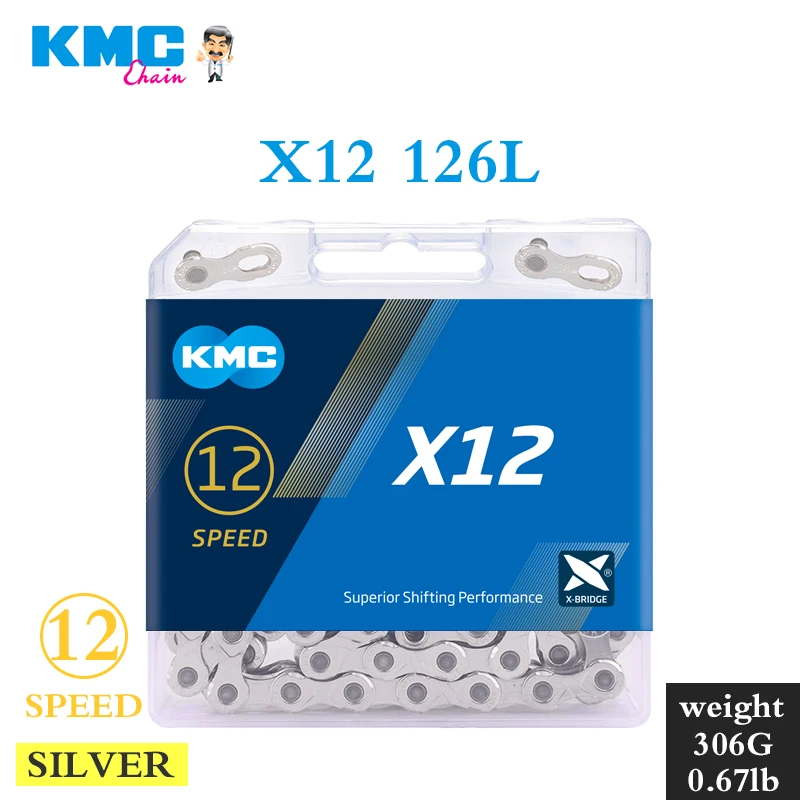 KMC Chain DLC 12 Speed MTB Bike Diamond Chains Ultralight 12S X12 Chain ...