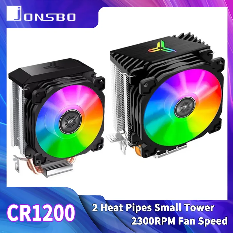 Jonsbo-CR1200-CPU-Cooler-2-Heat-Pipes-Tower-PC-Radiator-3PIN-PWM-RGB ...