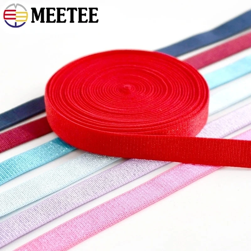 20-50M-Colorful-Elastic-Bands-10mm-Spandex-Soft-Bra-Shoulder-Strap ...