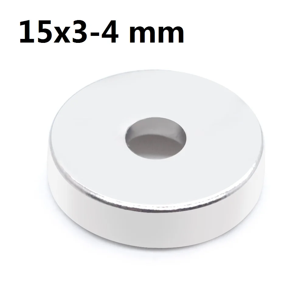 2-500PCS-15X3-4-mm-Disc-Ring-Magnet-15X3-mm-Hole-4mm-Small-Round ...