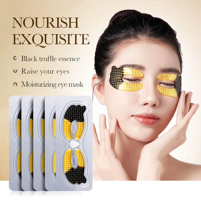 5pairs-10pcs-24k-Golden-Black-Truffle-Eye-Mask-Anti-Aging-Anti-Wrinkle ...