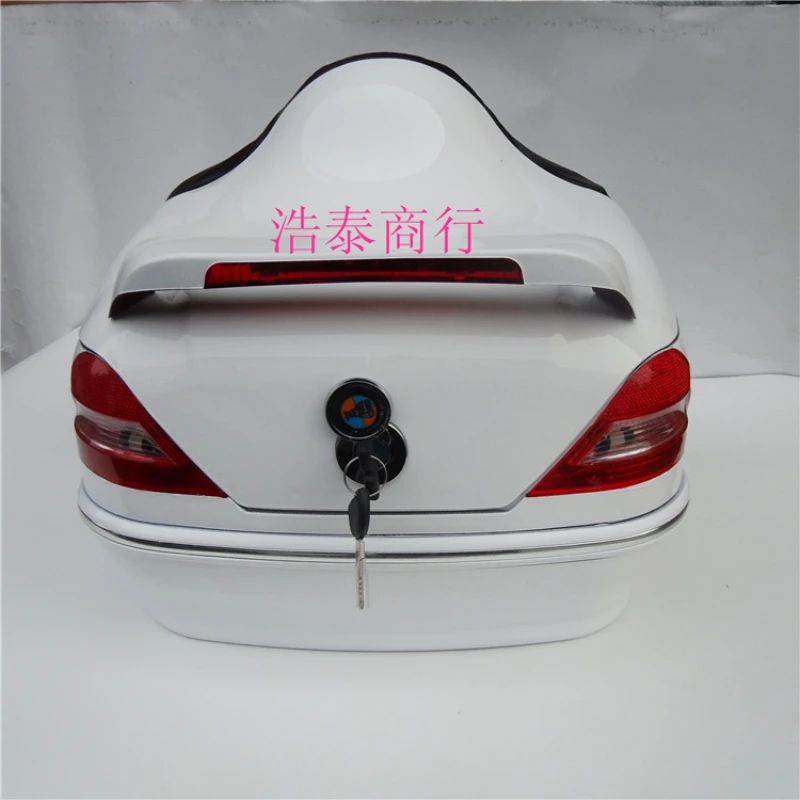 LED anti fall safety motorcycle trunk battery electric vehicle trunk ...