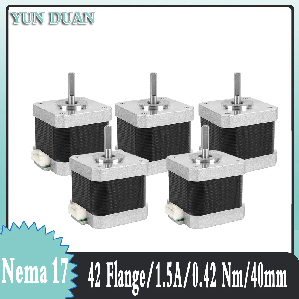 Nema17-Stepper-Motors-42mm-Flange-42N-cm-4-Lead-1-5A-2-Phase-Stepper ...