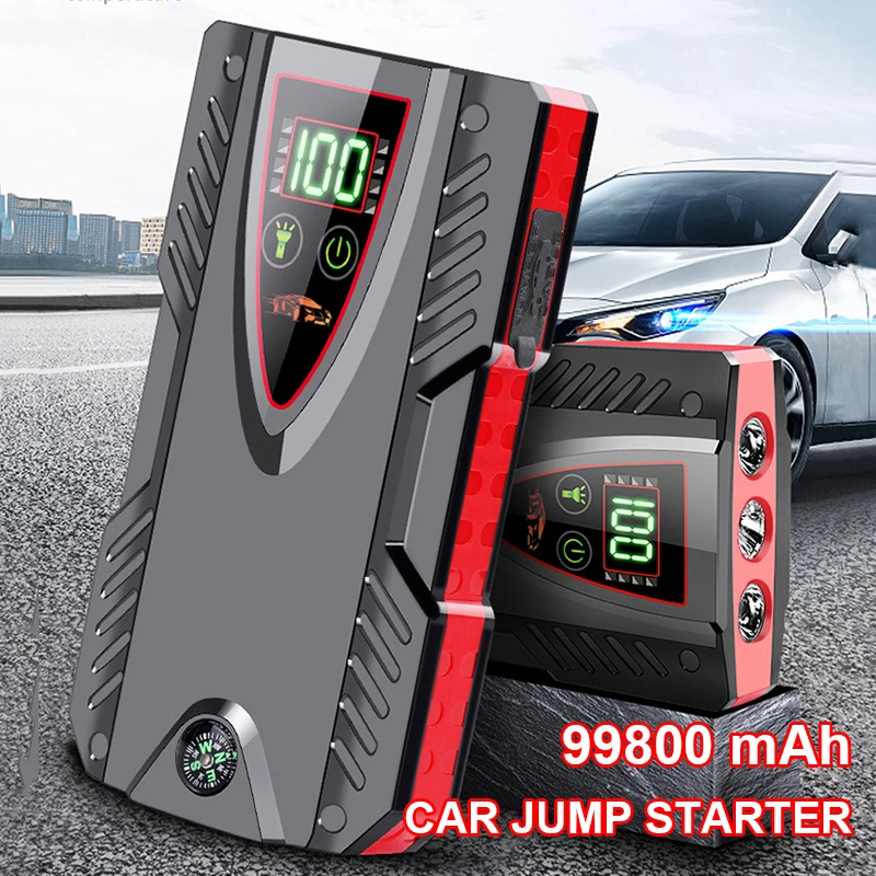 2500a 99800mah Power Bank Emergency Jump Starter Car Battery Booster ...