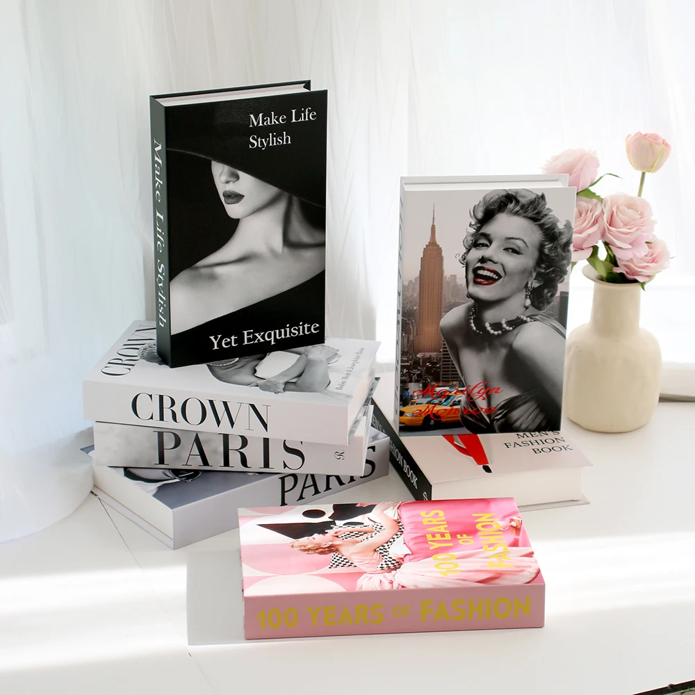 New-Luxury-Decorative-Books-Living-Room-Fake-Books-Decoration-Coffee ...