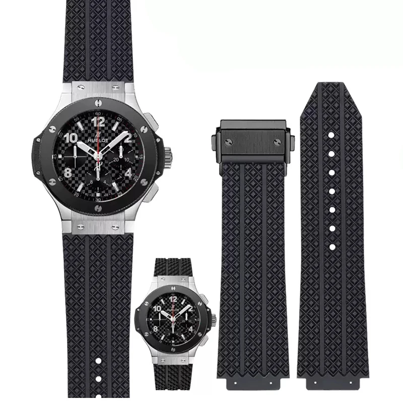 Watchband for HUBLOT BIG BANG Silicone 25*17mm 26*19mm Waterproof Men's ...