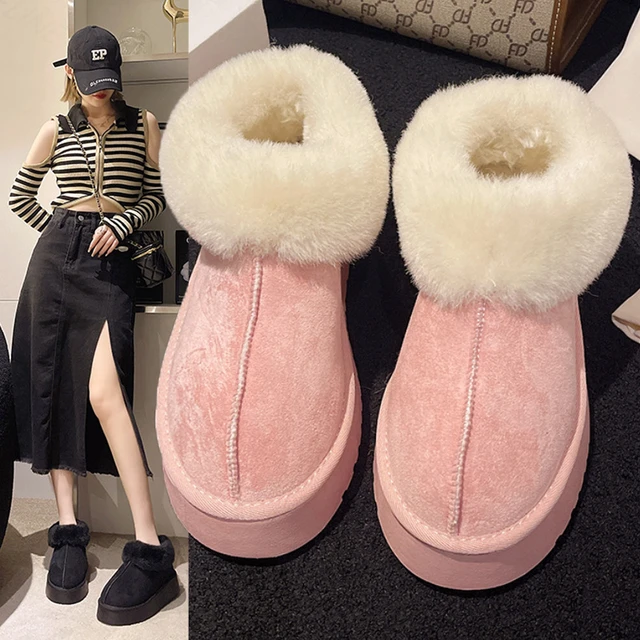 Fuzzy Boot Slippers For Women