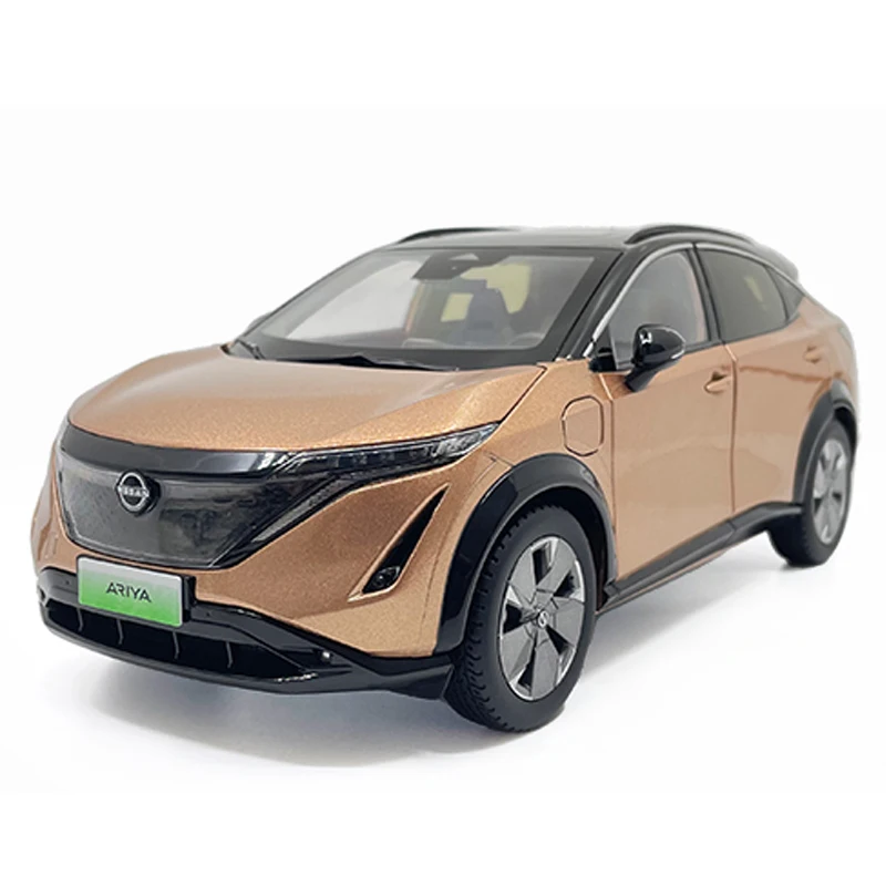 1-18-Scale-Nissan-Ariya-2022-Gold-Static-Simulation-Diecast-Alloy ...