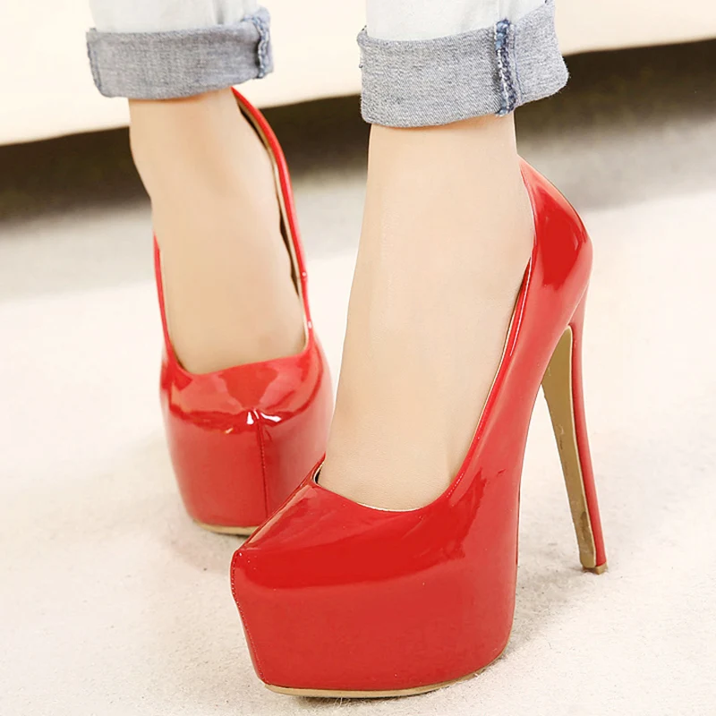 Pumps-Platform-High-Heel-15cm-Wedding-Party-Women-Car-Model-Walk-Show ...