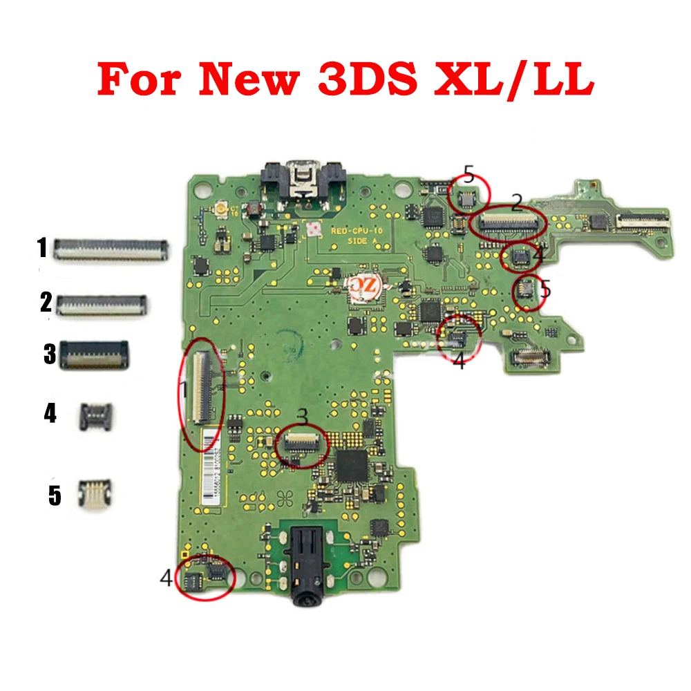 For-New-3DS-XL-LL-Original-LCD-Display-Screen-Flex-Cable-Switch-board ...