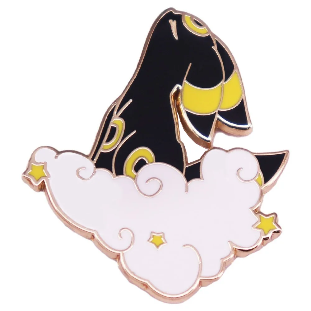 Japan-Anime-Pokemon-Umbreon-Enamel-Pins-Cute-Cartoon-Umbreon-Metal ...