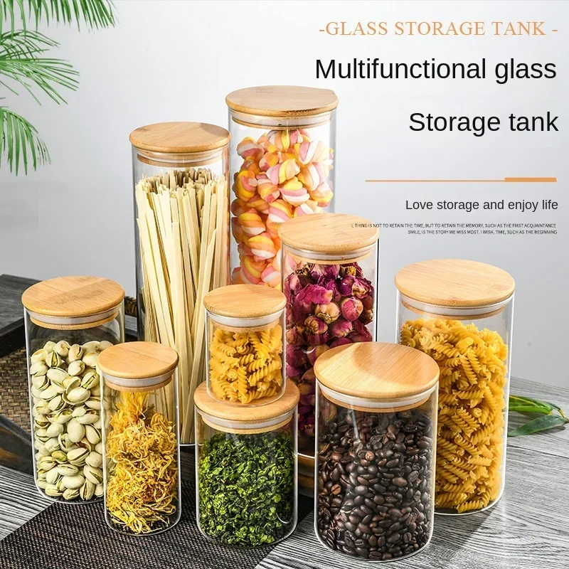 Multifunctional-Transparent-Glass-Sealed-Coffee-Bean-Storage-Jar ...
