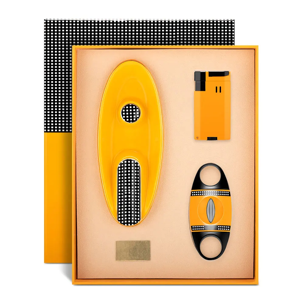 Travel-Portable-Smoking-Set-Two-Flame-Windproof-Cigar-Lighter-with ...