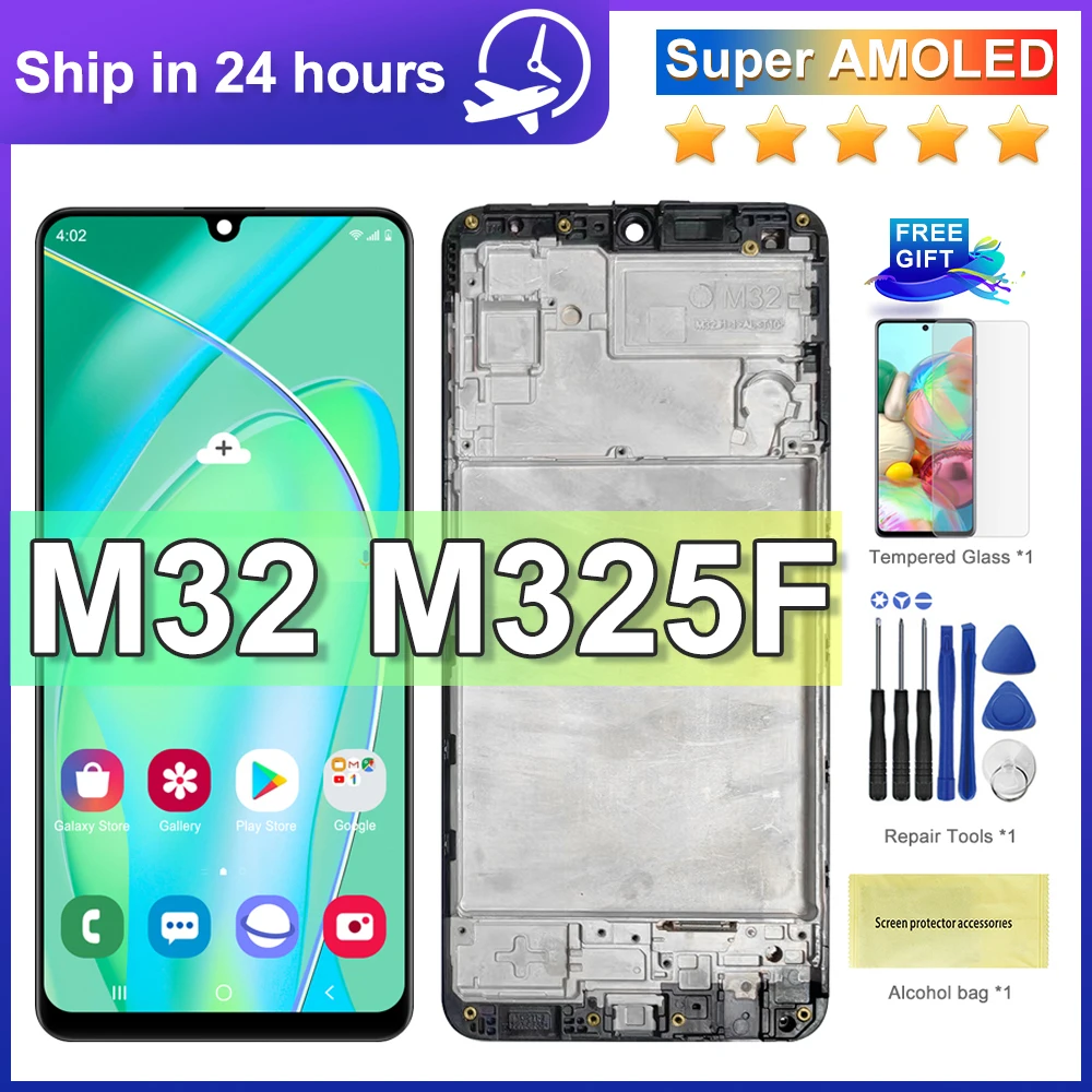 6.4" Super AMOLED Display For Samsung Galaxy M32 4G 2021 SM-M325FV ...