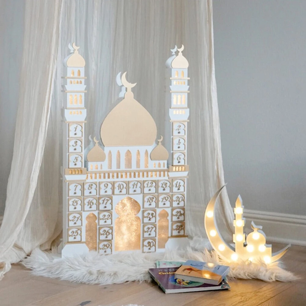 Ramadan-Advent-Calendar-with-Drawer-Box-For-Eid-Mubarak-Wooden-Castle ...