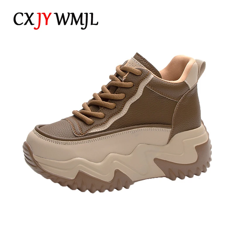 CXJYWMJL-Genuine-Leather-Women-High-Top-Sneakers-Autumn-Winter-Wedgies ...