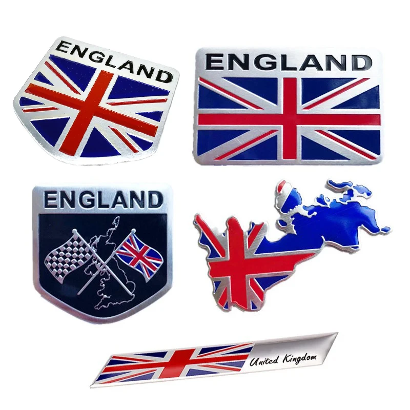 3D-Aluminum-ENGLAND-United-Kingdom-UK-National-Flag-Map-Car-Motorcycle ...