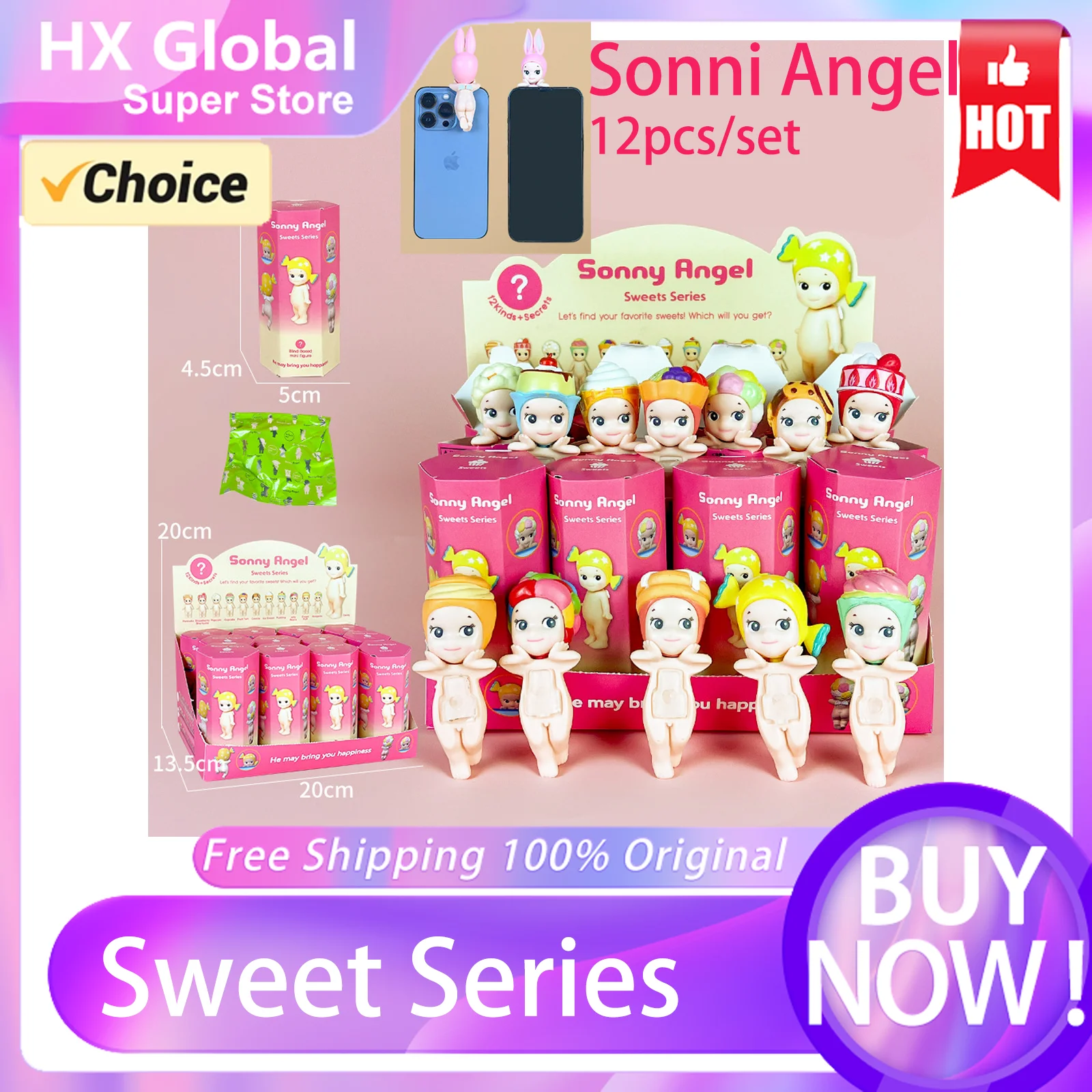 12pcs-set-Sonny-Angel-Sweet-Series-Strawberries-Anime-2025-Christmas ...