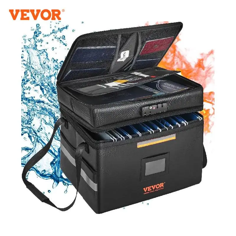 VEVOR-Fireproof-Document-Bag-with-Lock-2000-3-layer-Fireproof ...