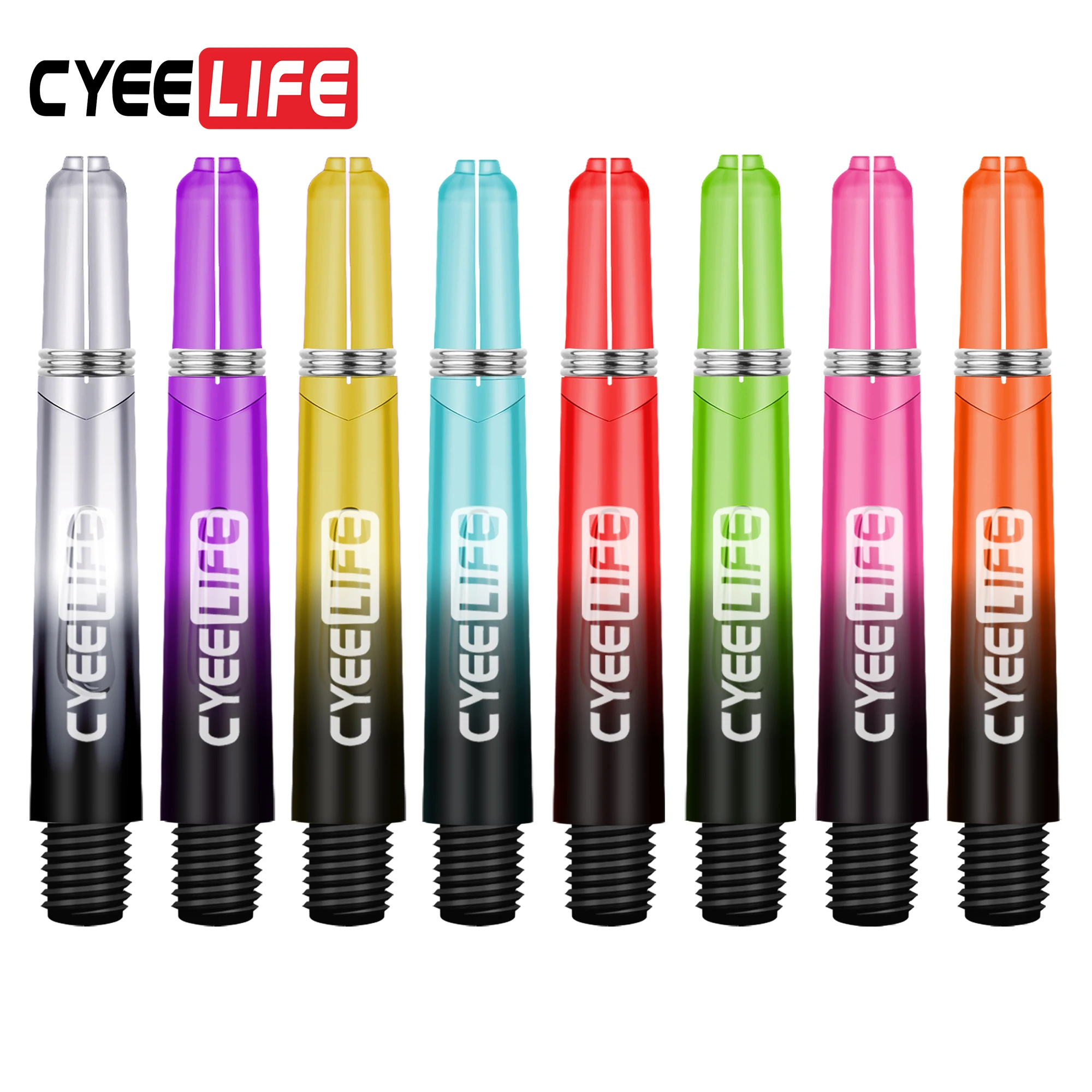 CyeeLife 30pcs 35mm Plastic Darts Shafts 4.5mm Screw Thread Transparent ...