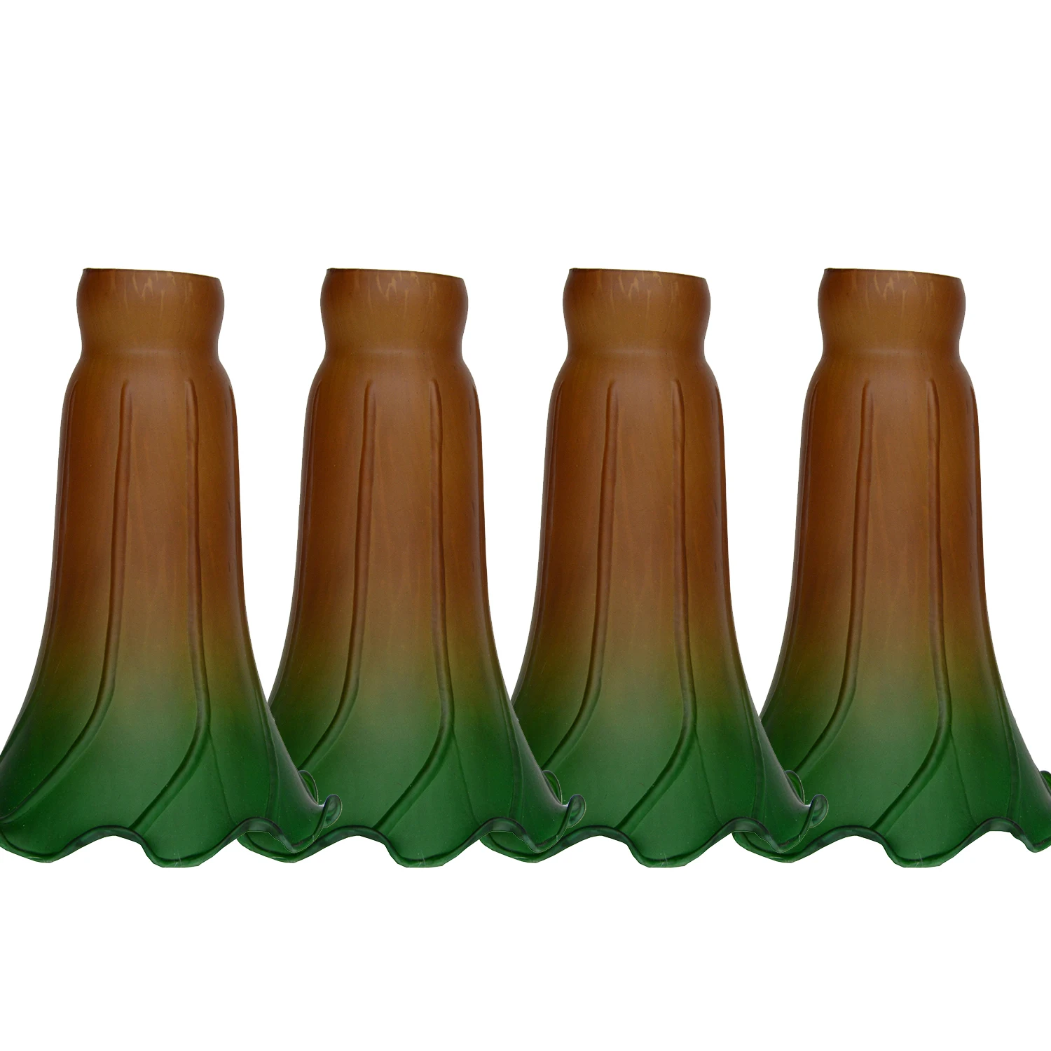 4 Pack Tulip Glass Lamp Shades Lily Lamp Replacement Shades Tiffany ...