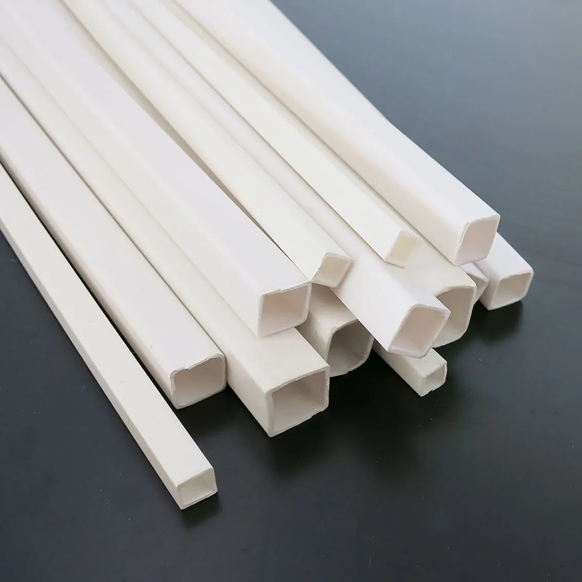 White-Hollow-ABS-Square-Tube-250mm-Length-Plastic-Tube-DIY-Handmade ...