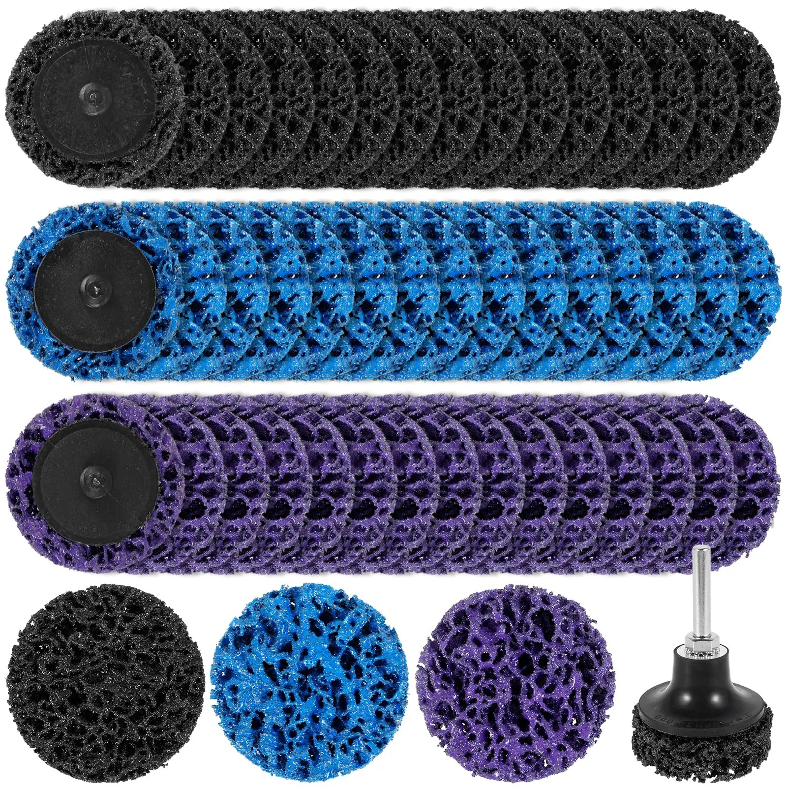 2 Inch Grinding Disc 50 mm 46 Pcs Firm Connection Black Blue Purple for ...