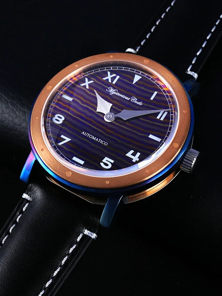 Luxury-Automatic-Watch-Men-Titanium-Bronze-Watches-Moonscape-Dial ...