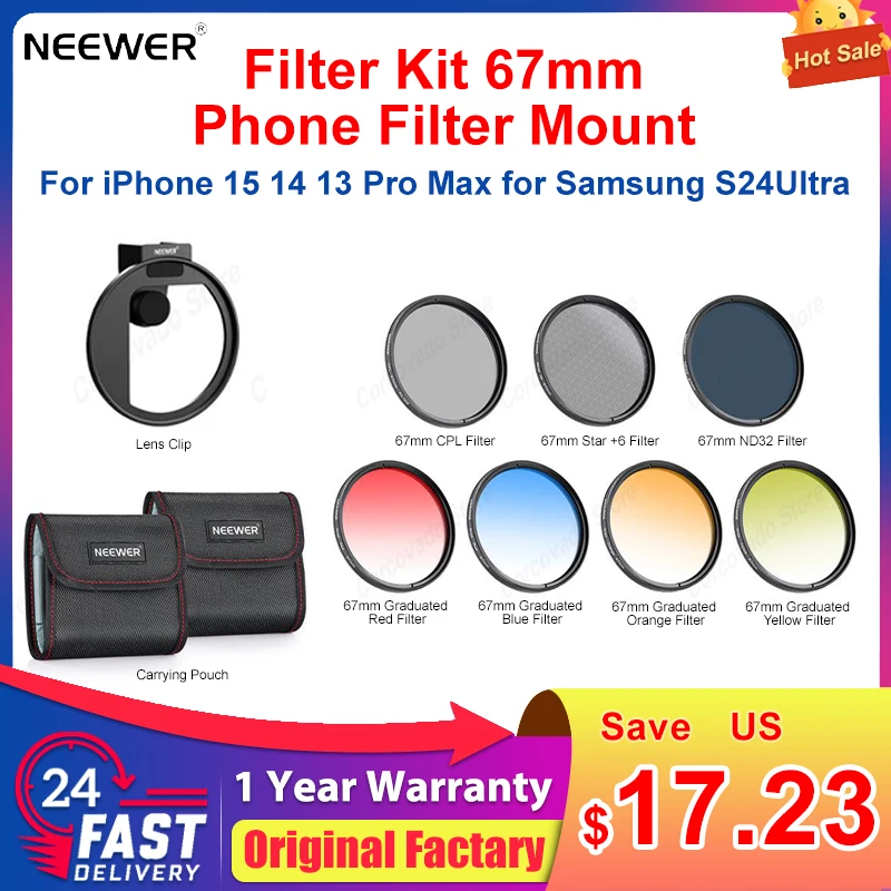 NEEWER-Kit-de-filtros-LA006-montaje-de-filtro-de-tel-fono-de-67mm-para ...