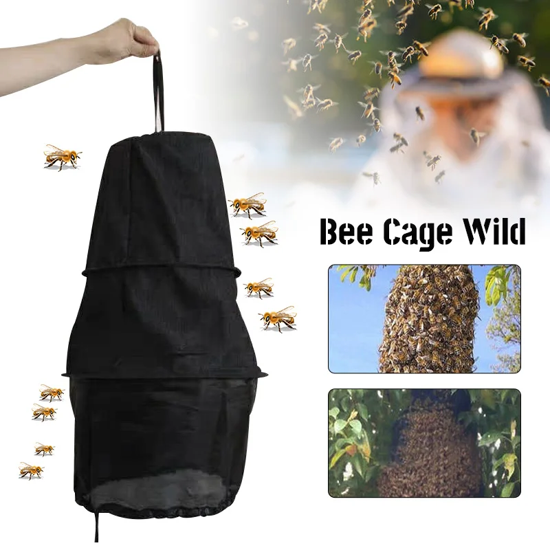 3 Layers Bee Cage Swarm Trap Beekeeper Tool Swarming Catcher Wild Bee ...