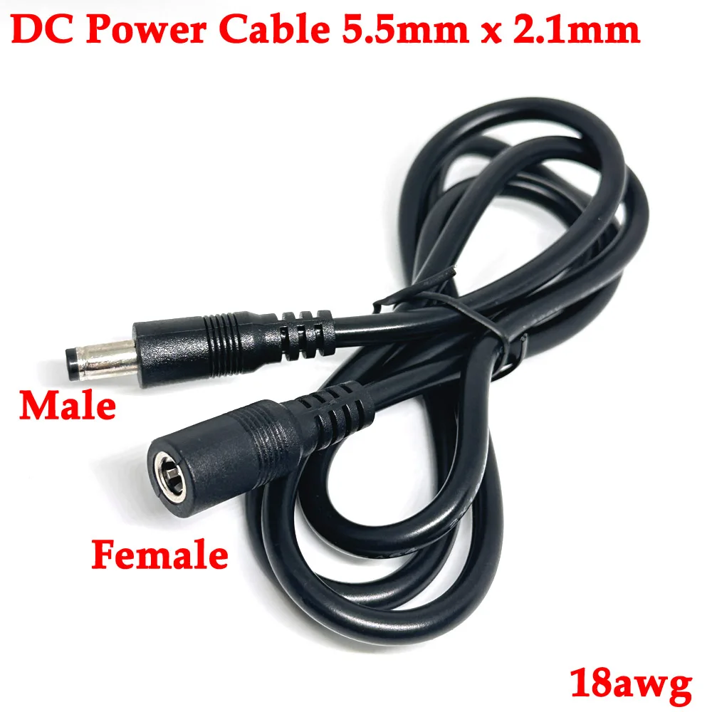 DC-Power-Cable-5-5mm-x-2-1mm-DC-Cable-12V-18AWG-Extension-Cord-Male ...