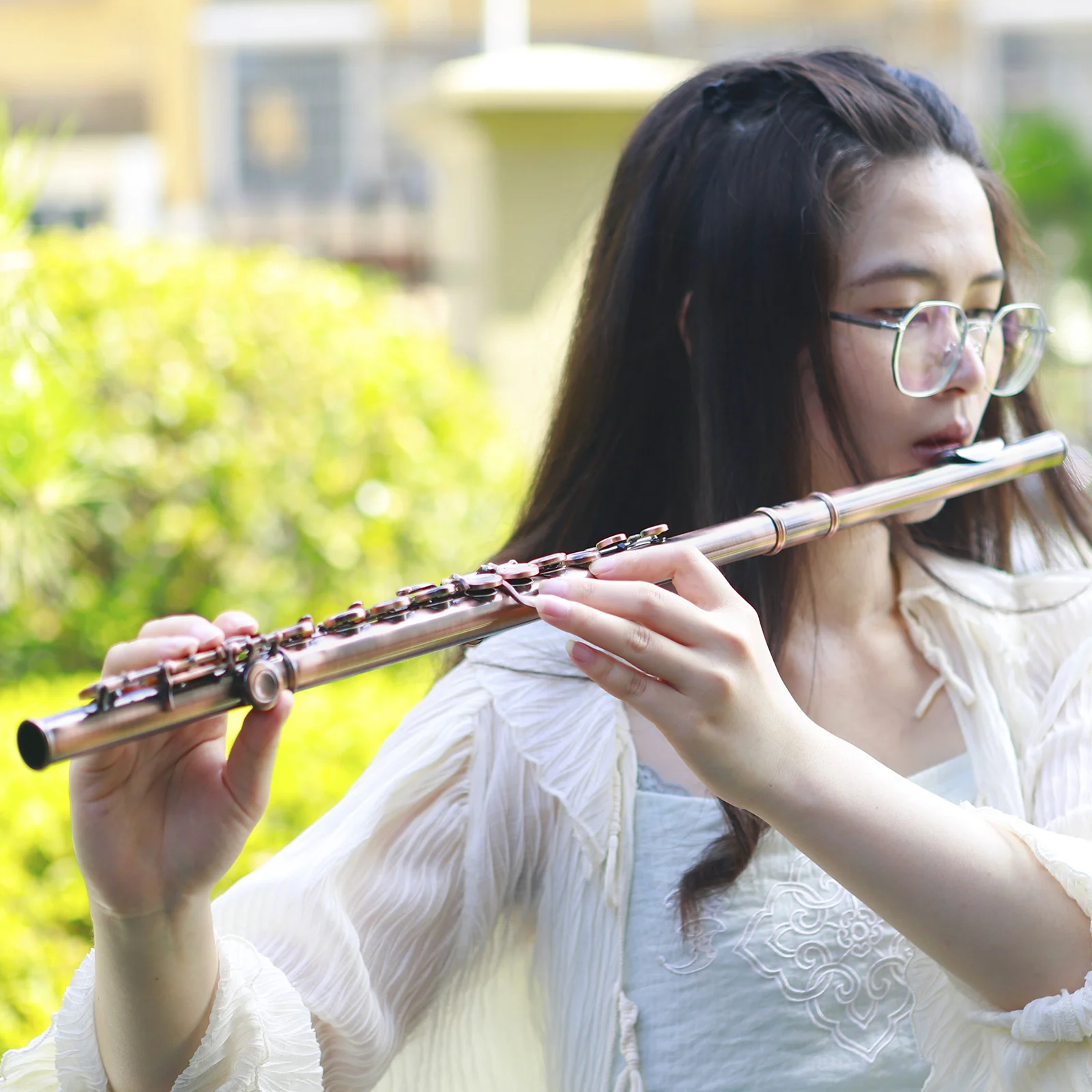 SLADE-C-key-16-Hole-Flute-Set-Closed-Hole-C-Flute-Woodwind-Instrument ...