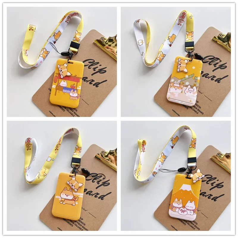 1Pcs-Cute-Shiba-Inu-Cartoon-Card-Cover-Plastic-Document-Protective ...