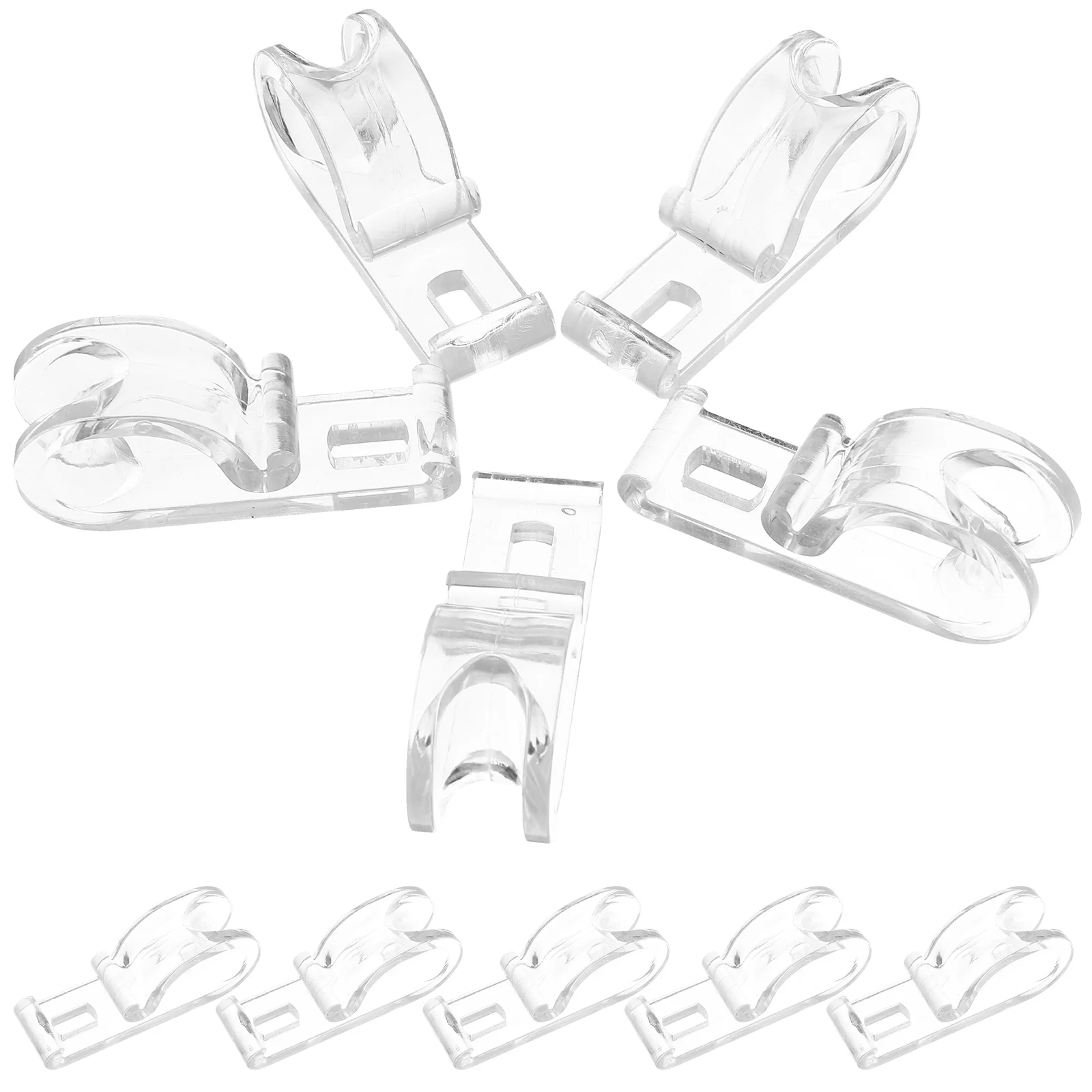 10Pcs Curtain Fixing Hooks Roller Blinds Clear P Clips Beads Chain ...